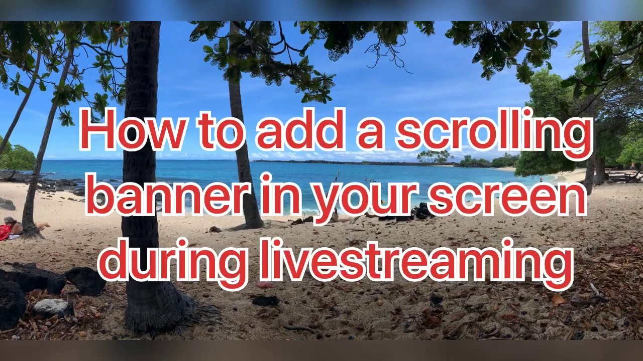 How To Create A Scrolling Banner YouTube How To Create A Scrolling Banner YouTube