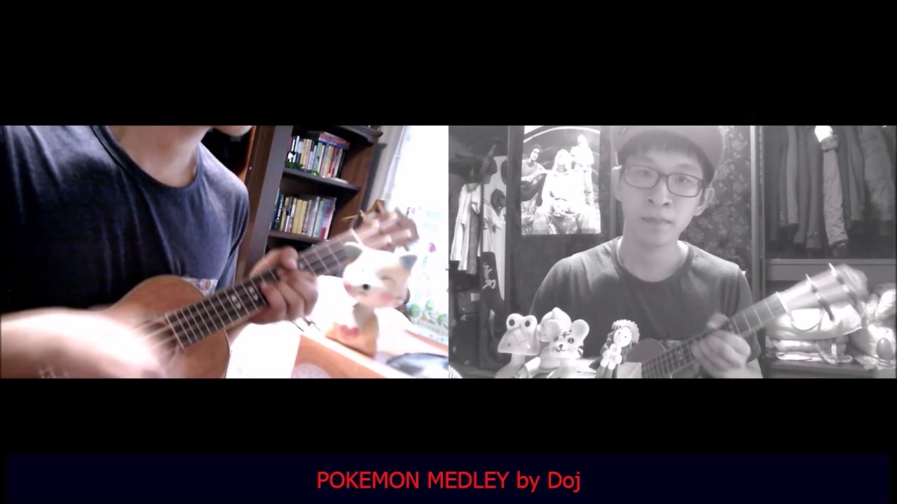 우쿨렐레 포켓몬 메들리 Pokemon Medley Ukulele by Doj Kim - YouTube