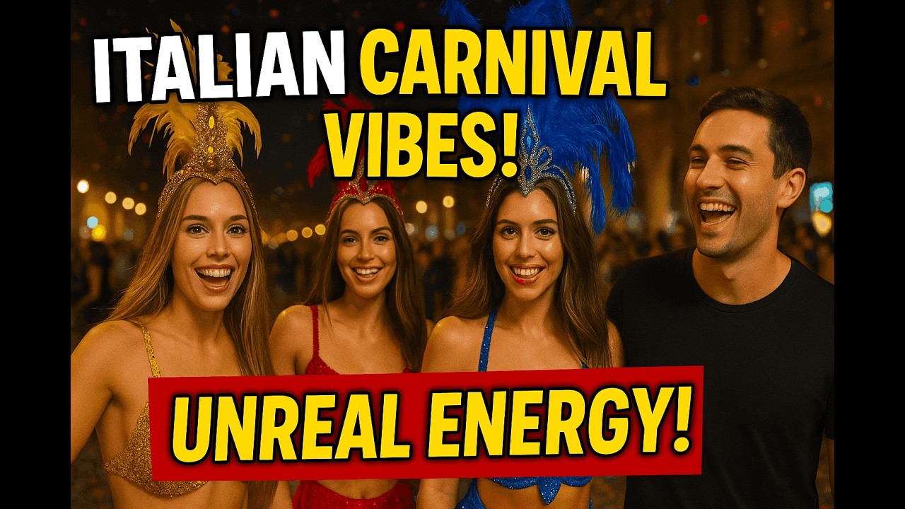 Unforgettable Carnival Fun in Italy! Dancing with Beautiful Italian ...