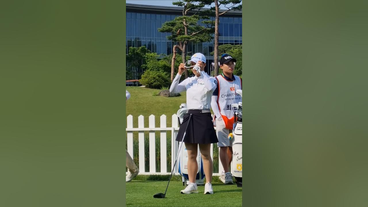 정윤지 프로 스커트 입은 모습 처음봐요! #정소이 #골프 #klpga #스윙 #E1채리티오픈 - YouTube