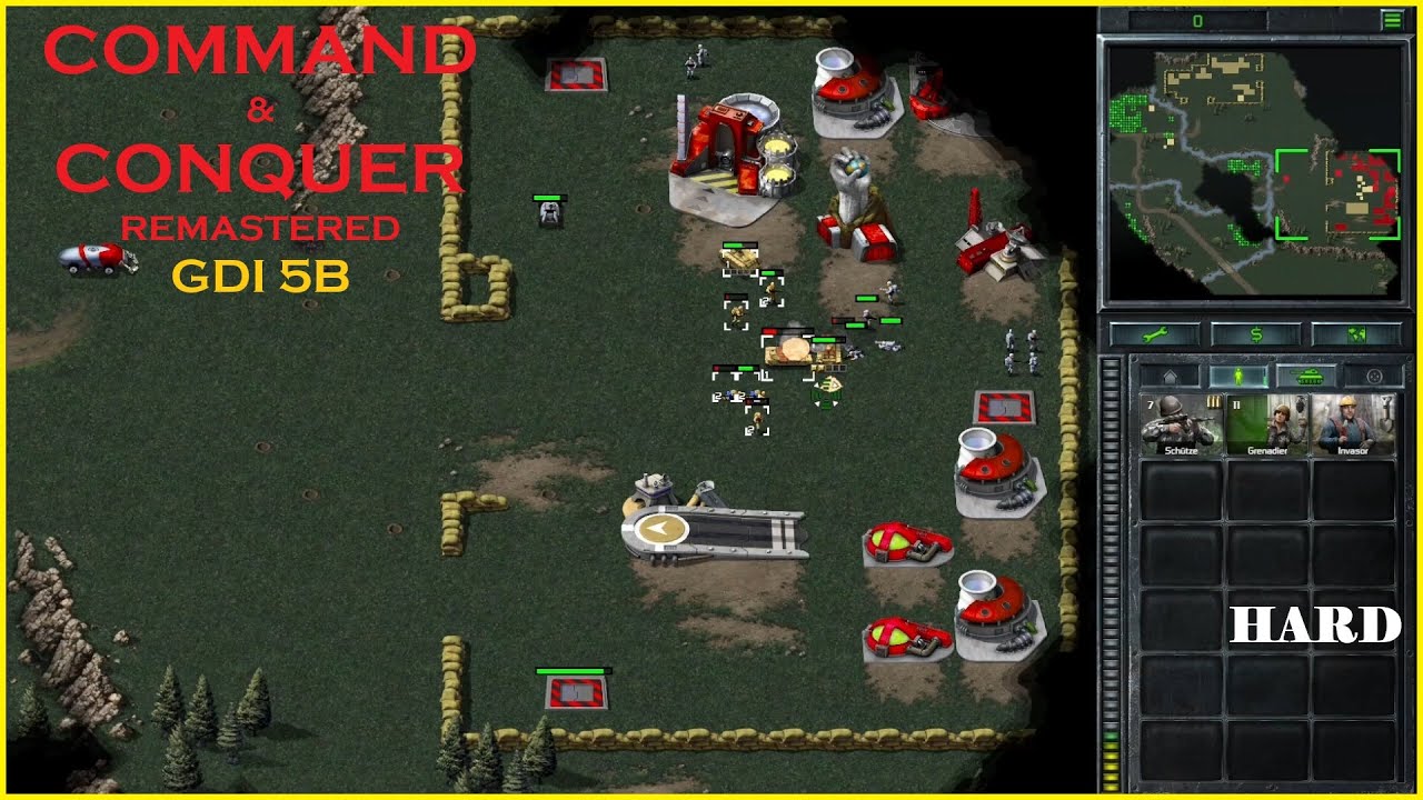 Command & Conquer Remastered | GDI 5B Restoring Power (Hard) - YouTube