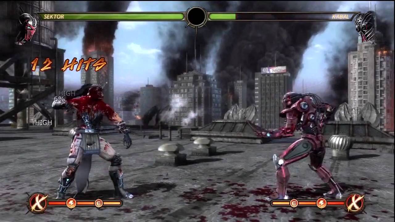 Mortal Kombat 9 Sektor Combos , 12 Hits , 53 % damage 2 bars no xray ...