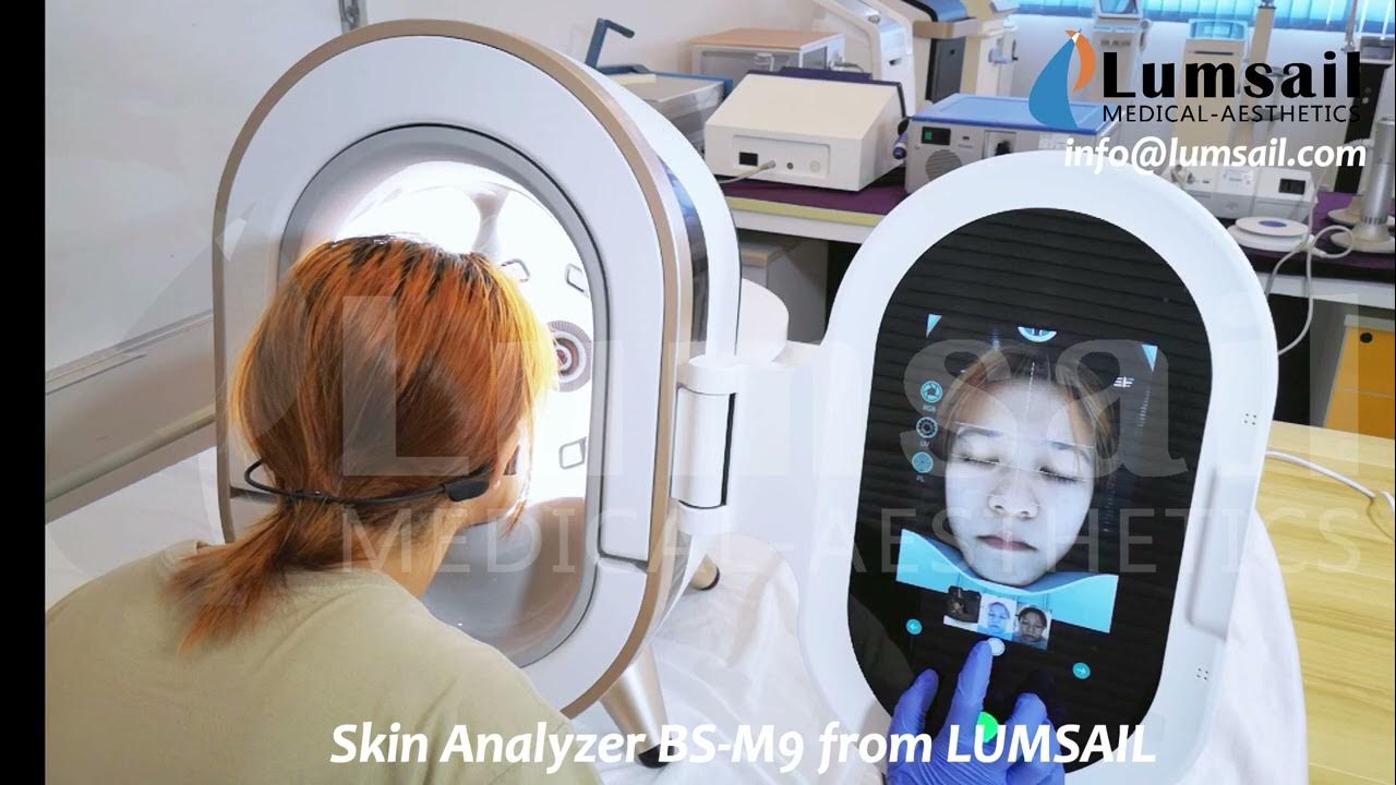 LUMSAIL BS-M9 Facial Skin Analyzer Using Process - YouTube