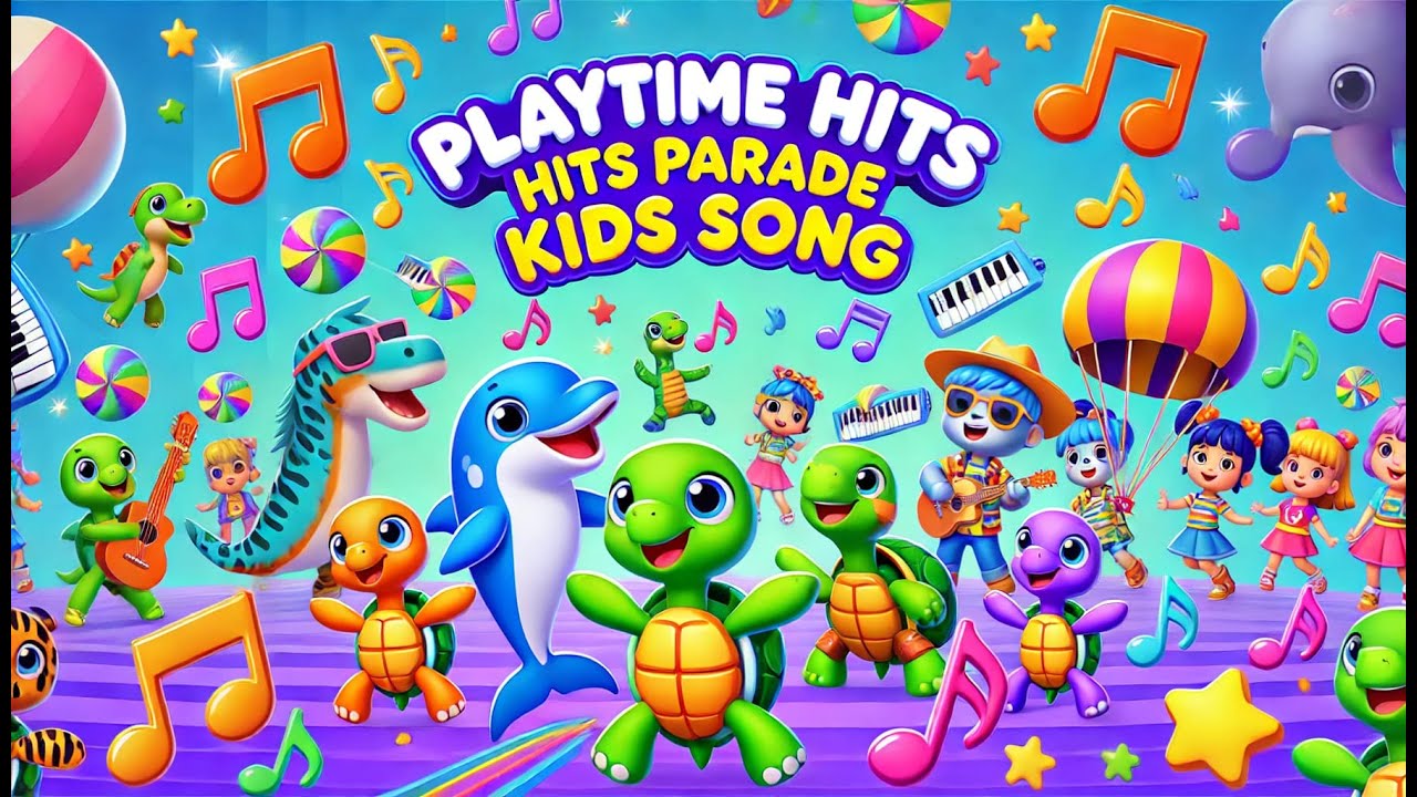 Playtime Hits Parade Kids Song | Animal Sounds and Fun Kids Song - YouTube