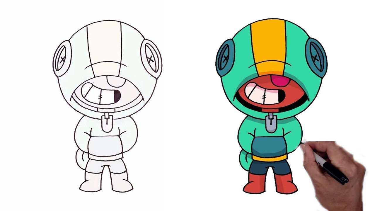 How to Draw Leon | Brawl Stars - YouTube