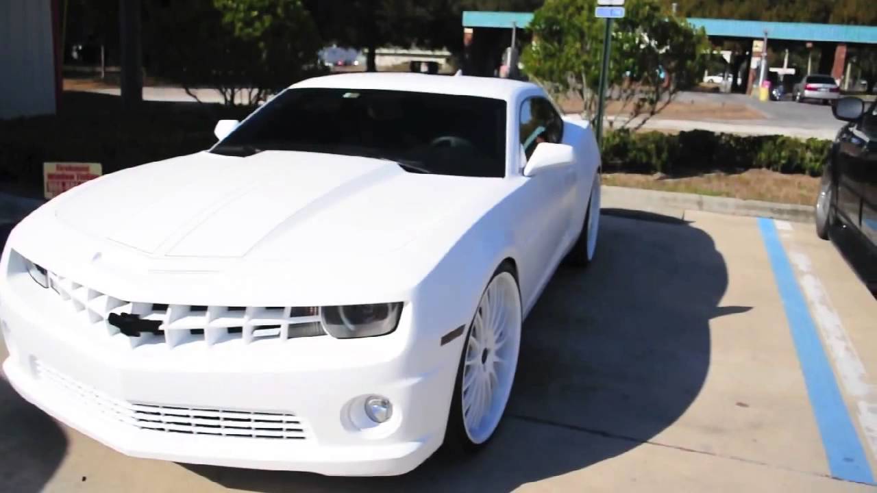 Lebron James' Matte White Camaro SS - YouTube