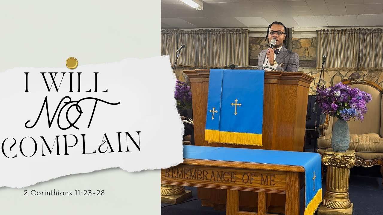 I Will NOT Complain | BC Wilson Sermon - YouTube