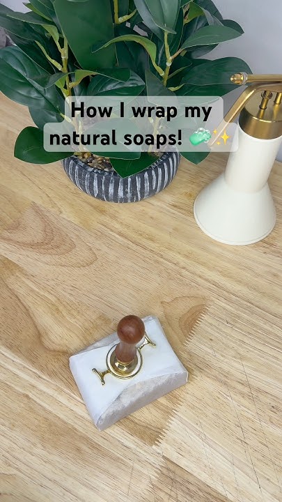 Wrapping my natural soaps be like☺️ #skincare #diy #asmrvideo - YouTube