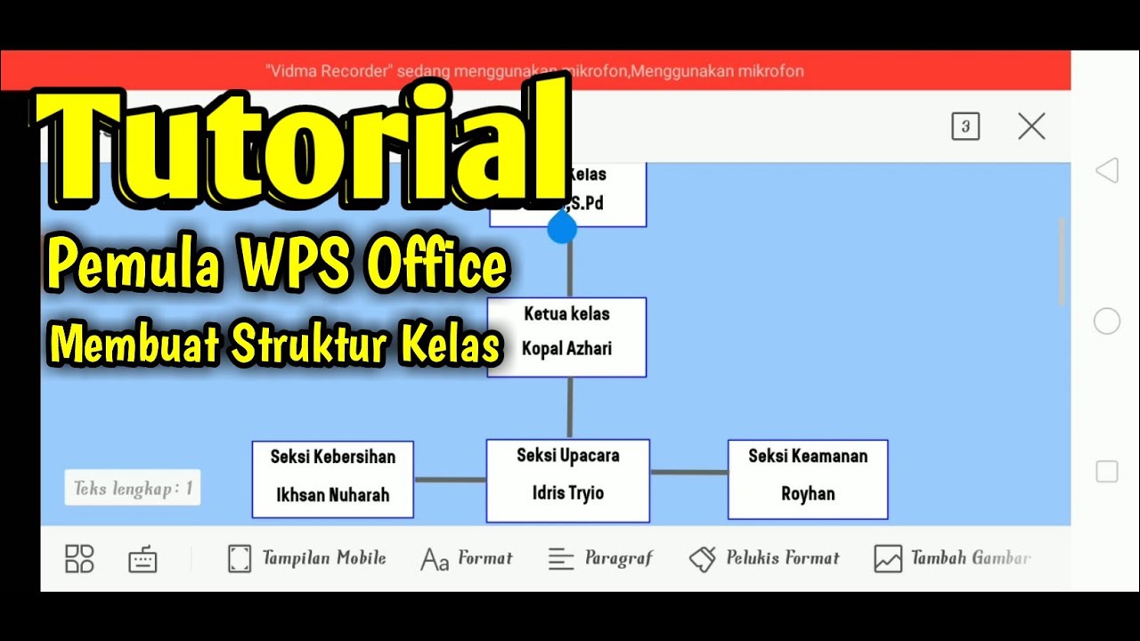 Tutorial Pemula Wps Office Membuat Struktur Kelas - YouTube