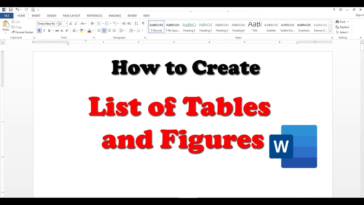HOW TO CREATE LIST OF TABLES FIGURES IN MICROSOFT WORD VERY EASY HOW TO CREATE LIST OF TABLES FIGURES IN MICROSOFT WORD VERY EASY