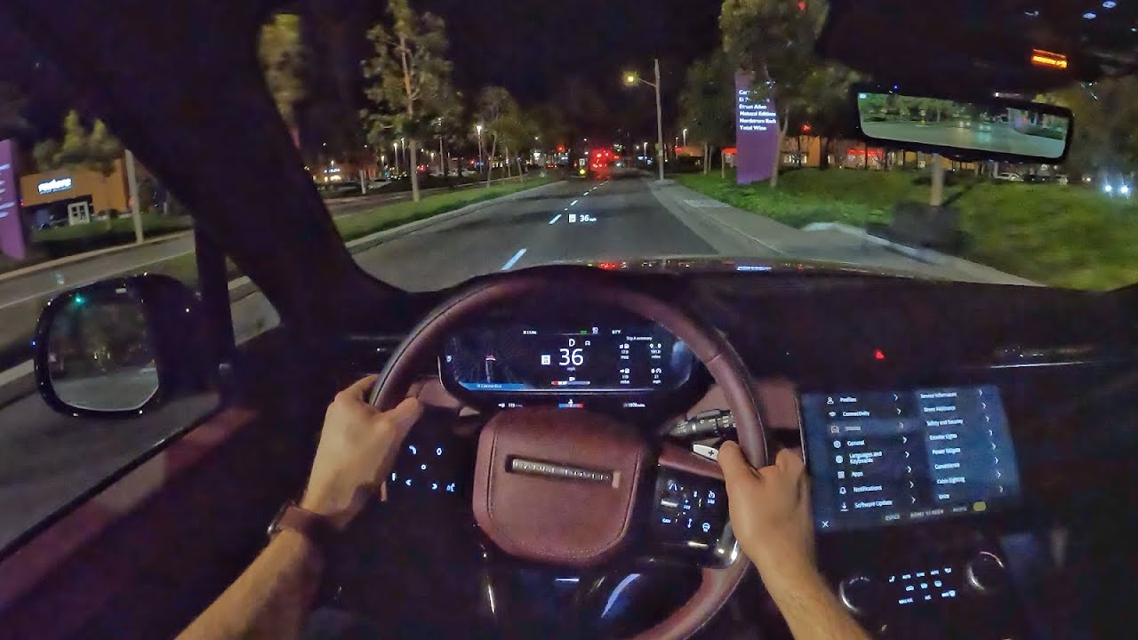 2023 Land Rover Range Rover Sport POV Night Drive (3D Audio)(ASMR ...