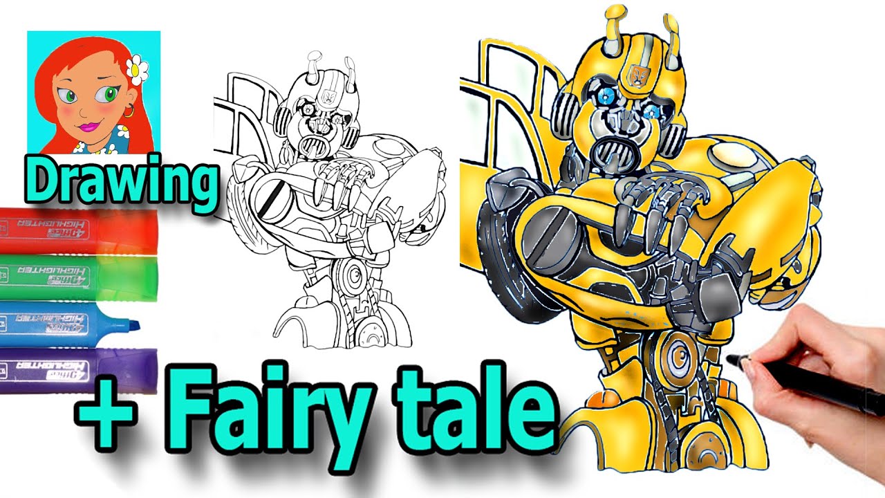 How I Draw Bumblebee | Transformers - YouTube