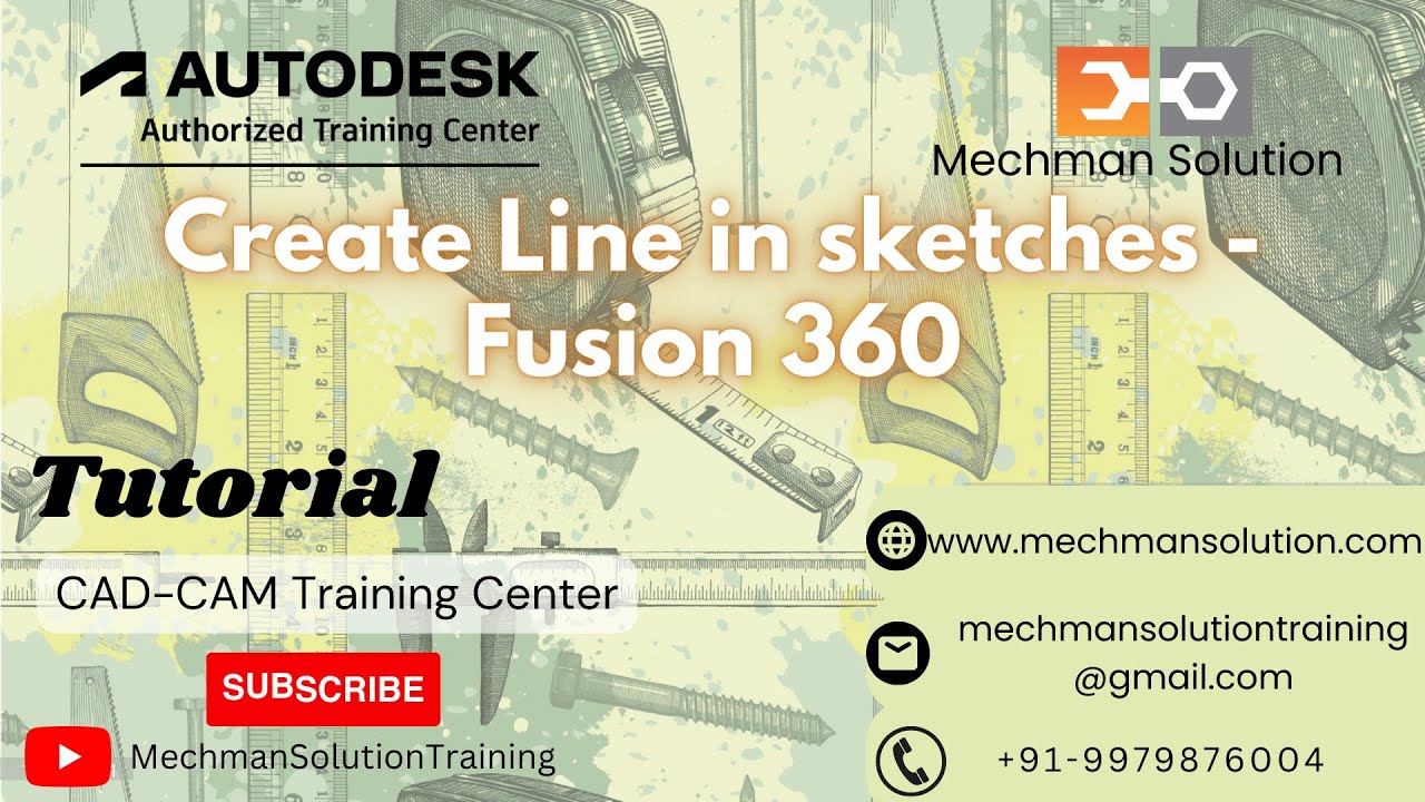 Lines in sketches - Fusion 360 - YouTube