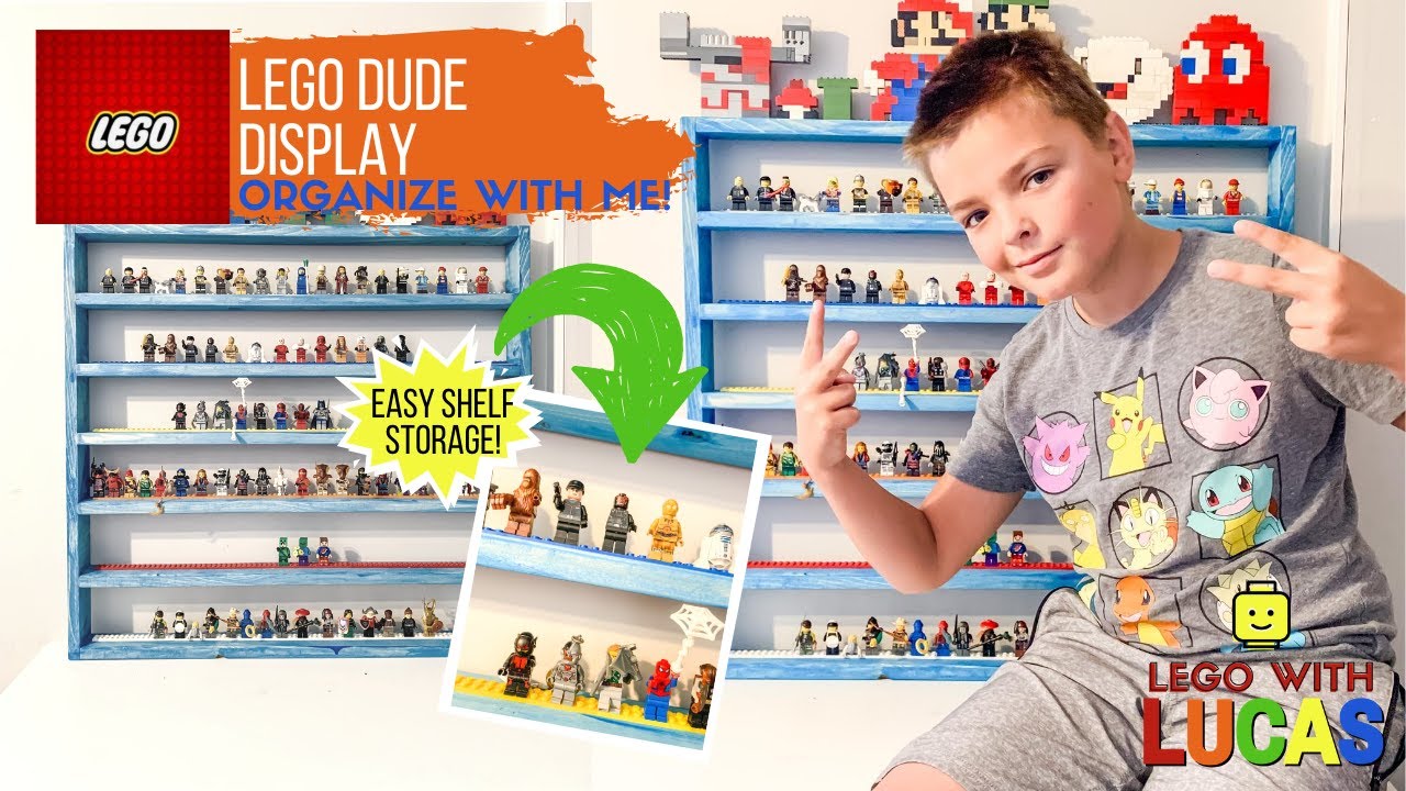 Lego People Display Shelf Organization Time Lapse! - YouTube