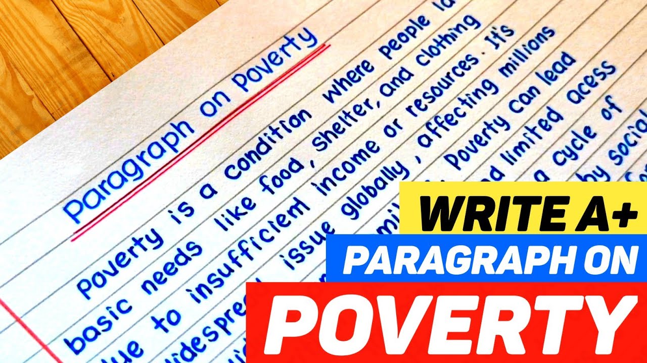 Paragraph on Poverty in English - YouTube