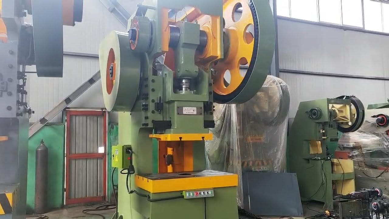 Pre factory testing of mechanical punching machine - YouTube