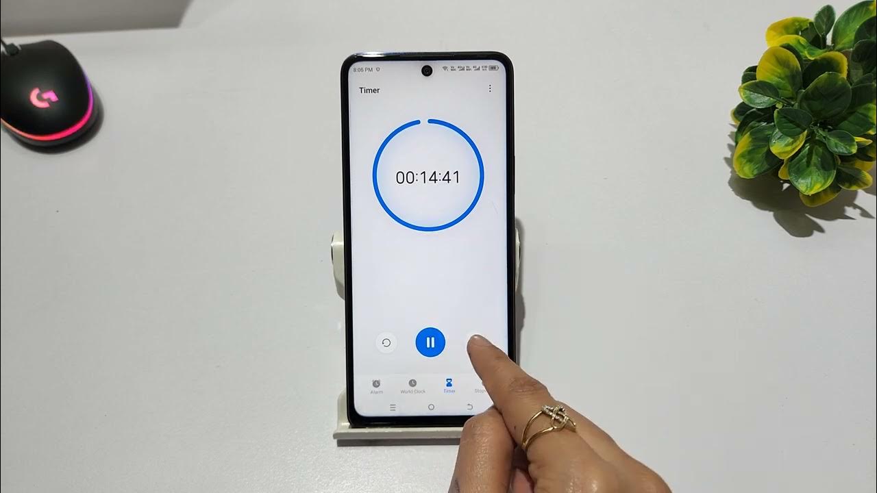 How to use timer in tecno spark 20 | Tecno spark 20c me stopwatch timer kaise use kare - YouTube