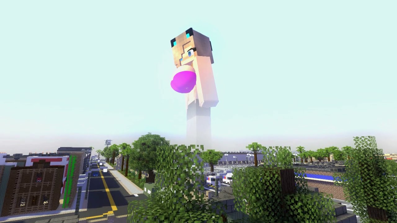 Minecraft Giantess Growth #32 Magical Cookie - YouTube