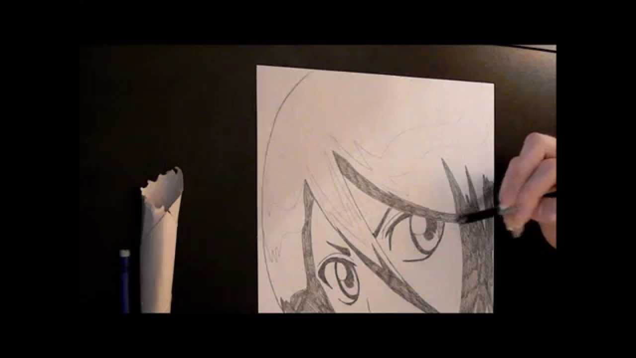 How to shade a anime drawing tutorial - YouTube