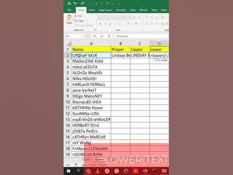 How to use Proper, Upper and Lower function in Excel? - YouTube