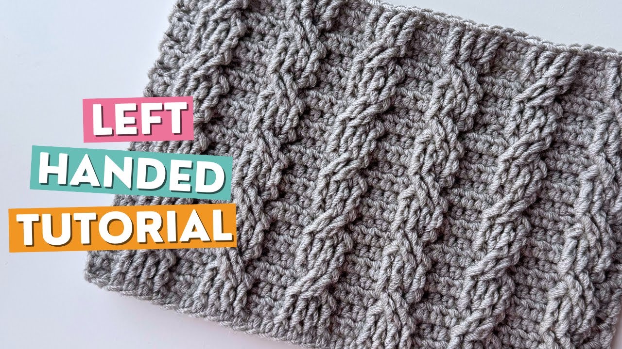 LEFT HANDED How to Crochet Cables - YouTube