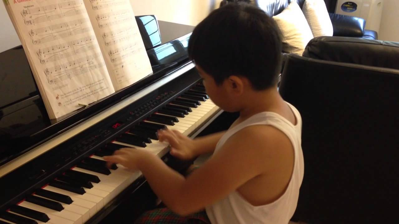 Mikhael (6) at Piano - Slumber Song and French Fry Bandit - YouTube