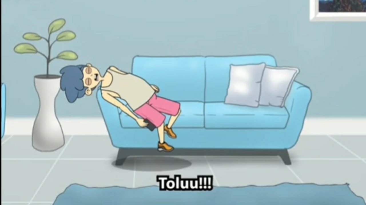 di suruh emak : kartun lucu :animasi - YouTube