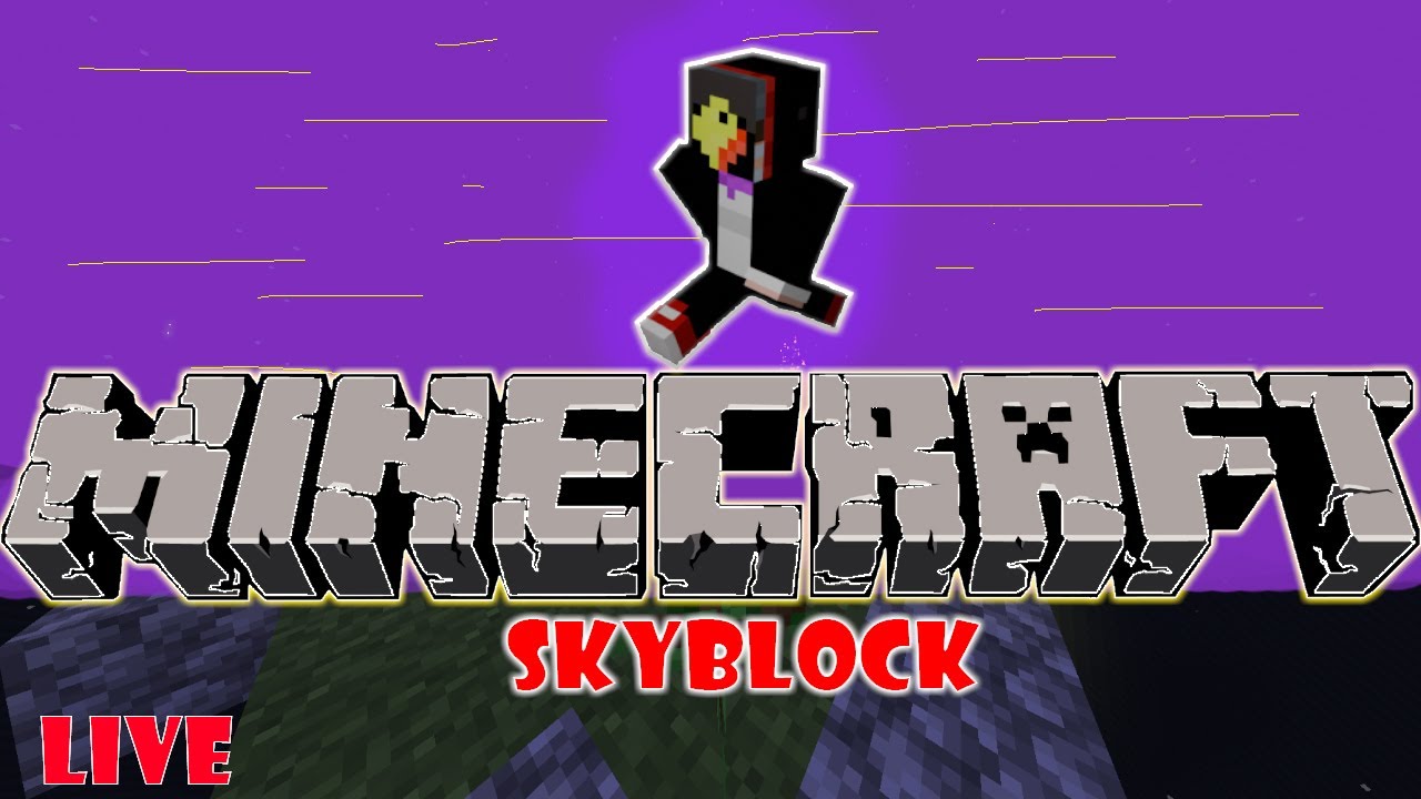 playing skyblock minecraft - YouTube