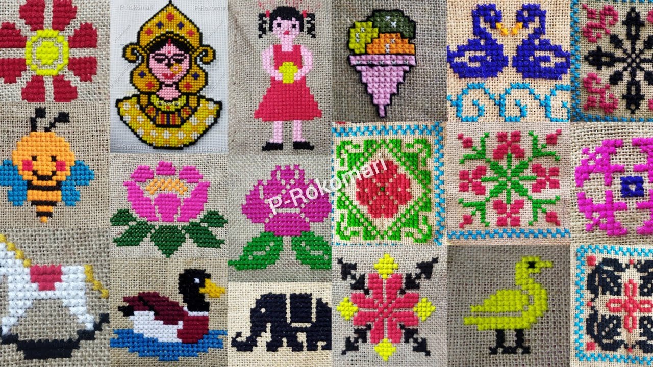 many colourful crossstitch ason design. excellent crossstitch parttan ...