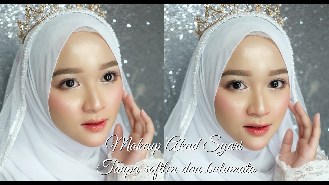Makeup Akad Syari Tanpa bulumata palsu dan softlen!! AURA CANTIKNYA ...