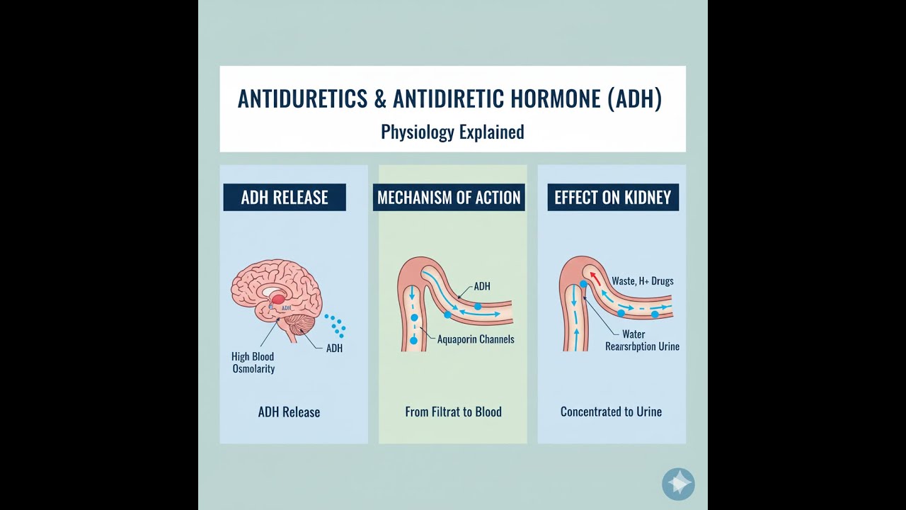 Antidiuretics & Antidiuretic Hormone (ADH) | Physiology Explained - YouTube