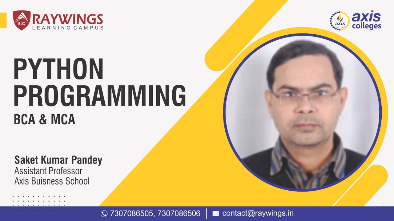 Python Programming By Saket Kumar Pandey Youtube