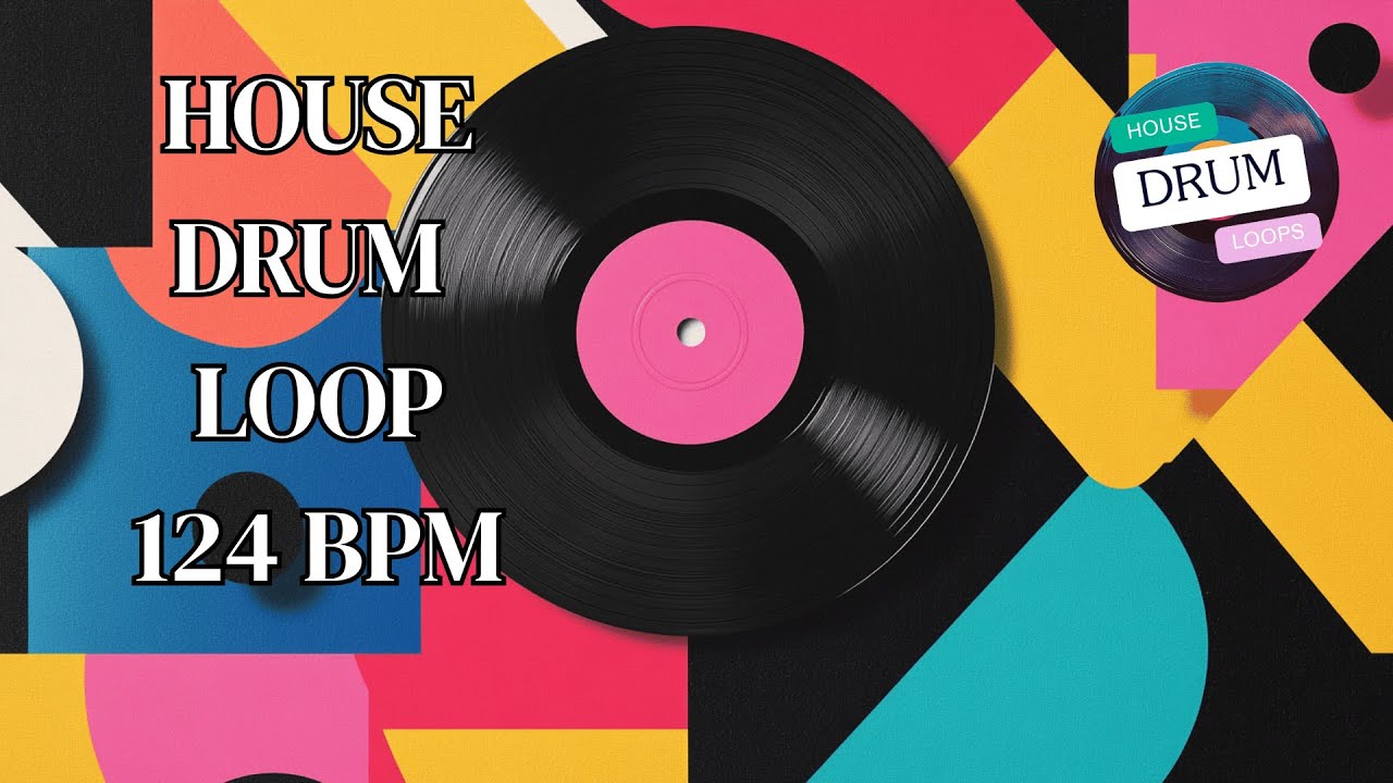 124 BPM House Drum Loop – Steady Groove with Clean Percussion - YouTube