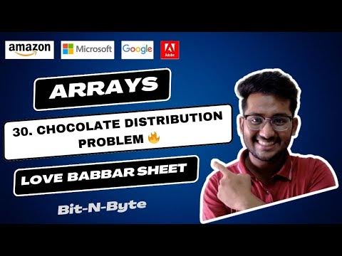 30. Chocolate distribution problem | Arrays | Very Easy Solution | Love Babbar 450 DSA | hindi ...