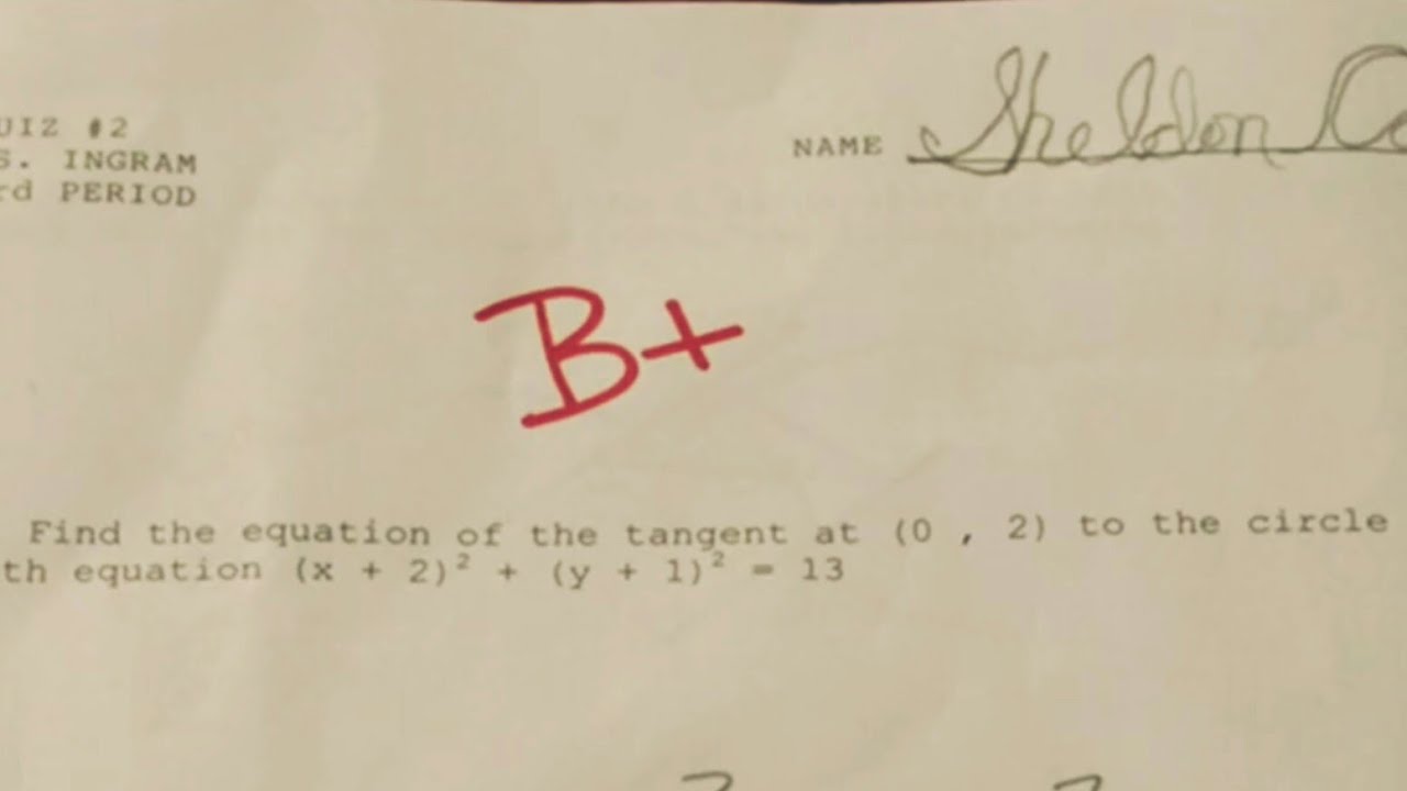 Young Sheldon Is Angry When Gets (B+). (Full HD) - YouTube