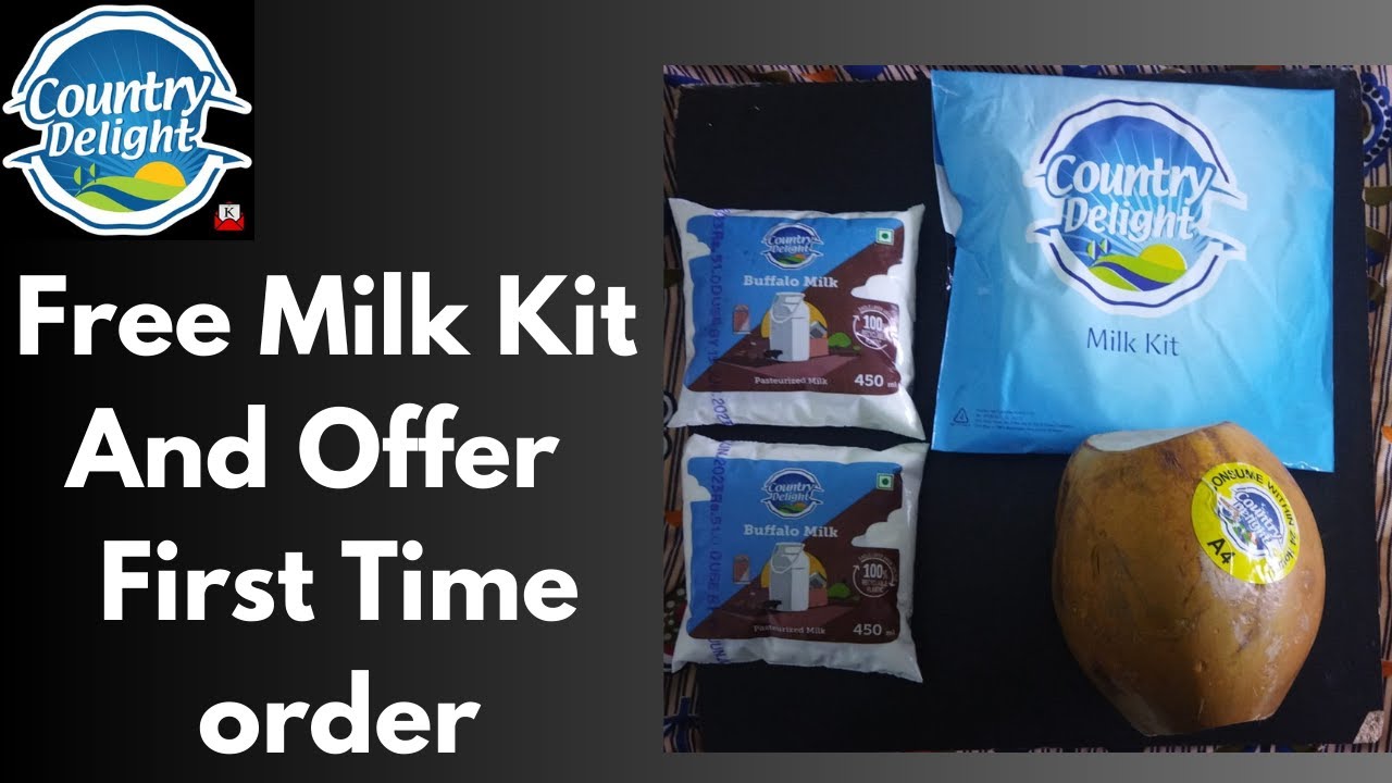 Country Delight Free Milk Kit Milk Coconut Water Online Youtube