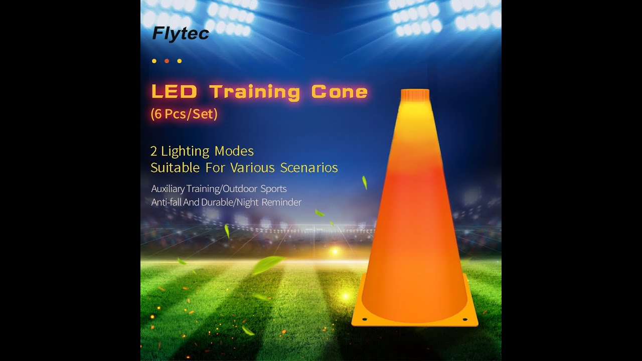 LED Light Up Marking Speed Agility Sport Cones For Drills Training ...
