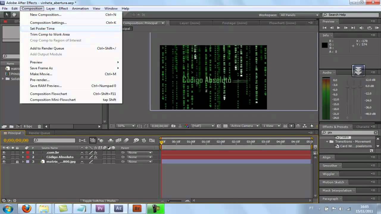 After Effect - Como Salvar em AVI (Salvando Projeto em AVI) - YouTube