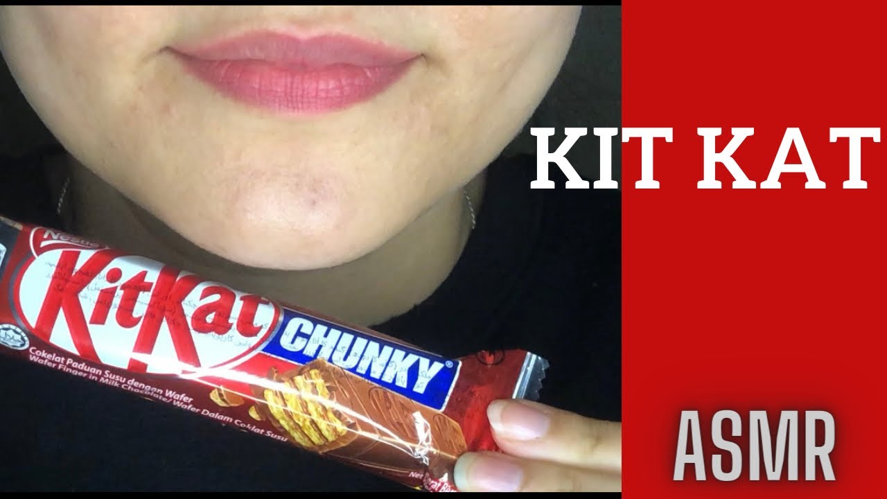 Kit Kat chocolate eating ASMR || crunchy chocolate - YouTube