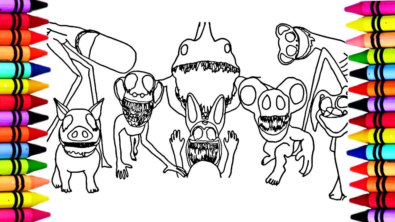 Zoonomaly 2 / How to Coloring Zoonomaly Characters / Coloring Pages ...