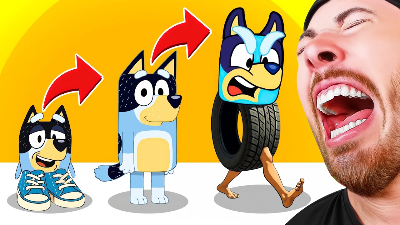 Can You Survive This TRY NOT TO LAUGH BLUEY VS BRAINROT?! - YouTube