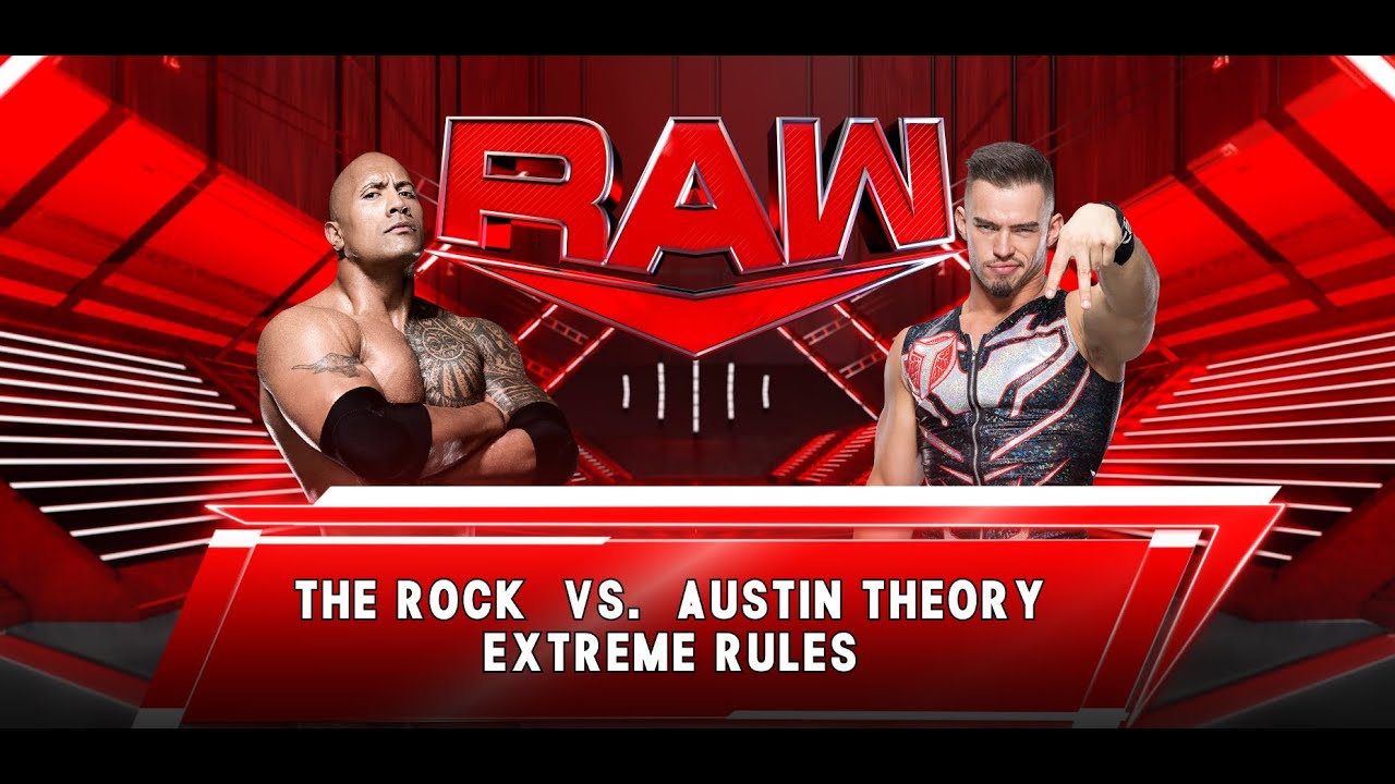 The Rock vs Austin Theory Rock Returns To WWE And Destroy Austin Theory ...