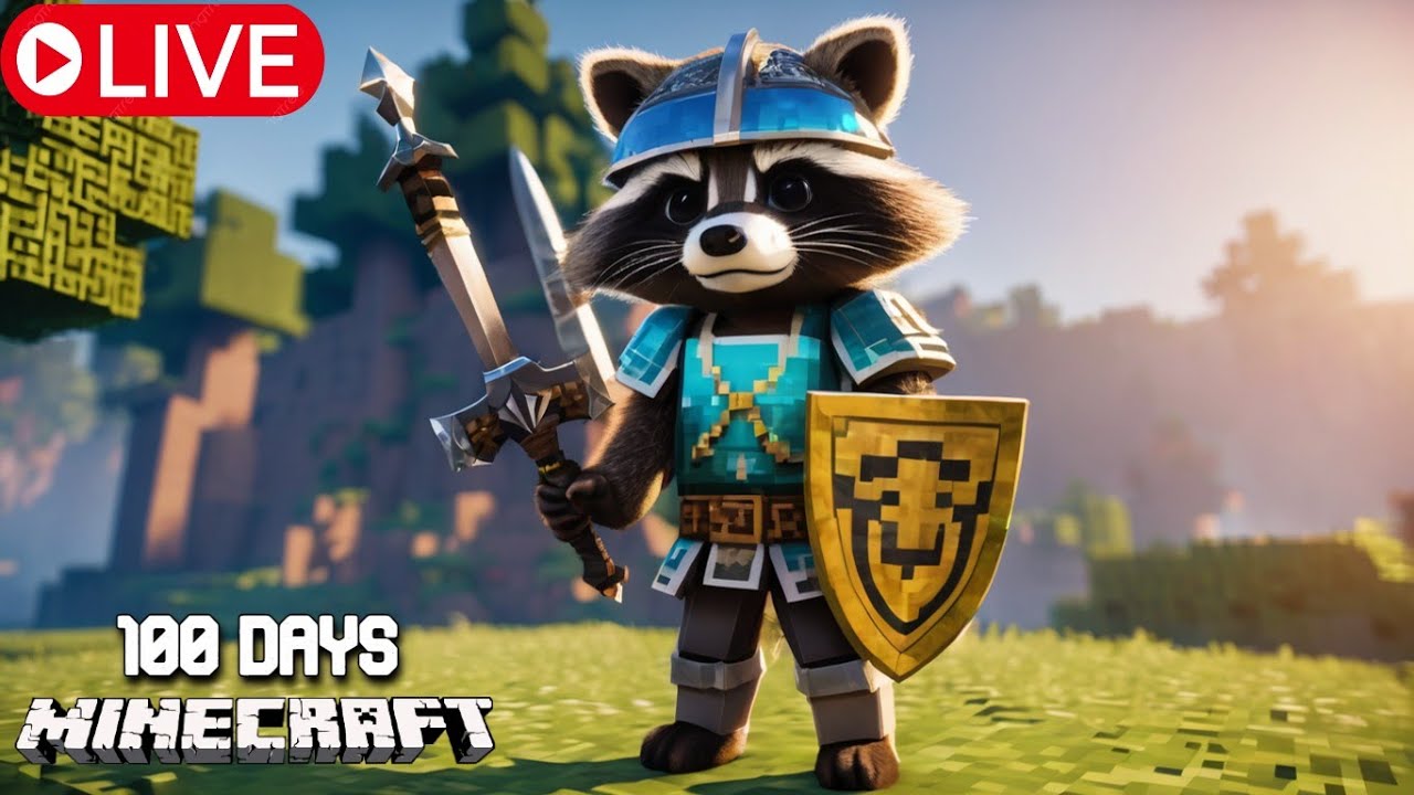 [Live] 100 Days Survival in Minecraft (Part 1) - YouTube