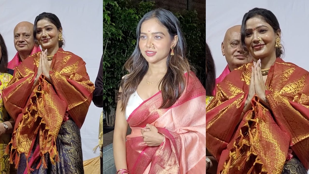 Manisha Rani Soniya Bansal At Ganesh Visrajan In Mumbai Today - YouTube