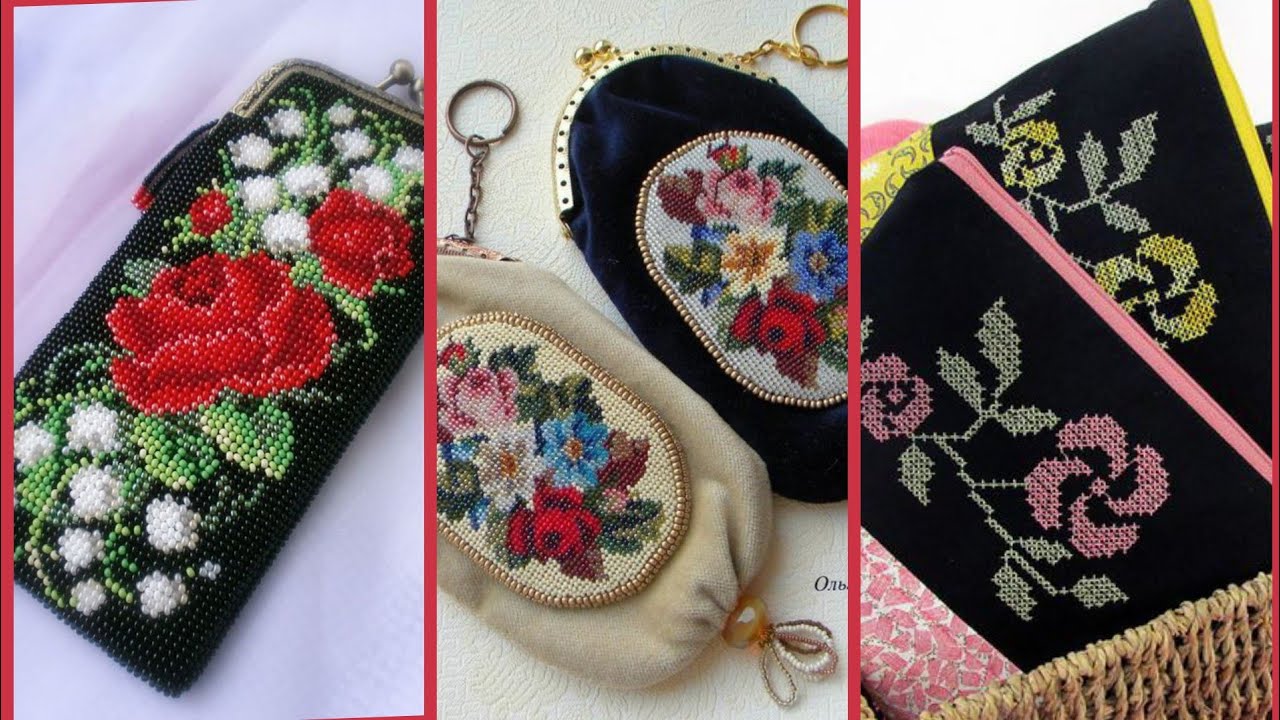 Cross Stitch Pouch Designs For Girls - YouTube