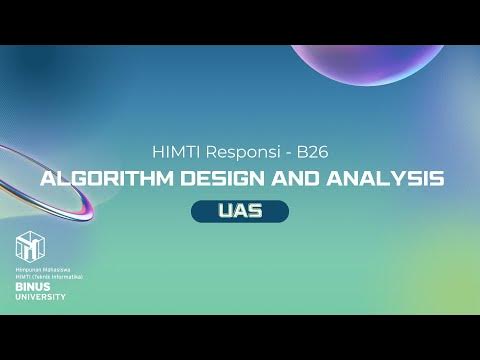 [HIMTI RESPONSI] Algorithm Design and Analysis - YouTube
