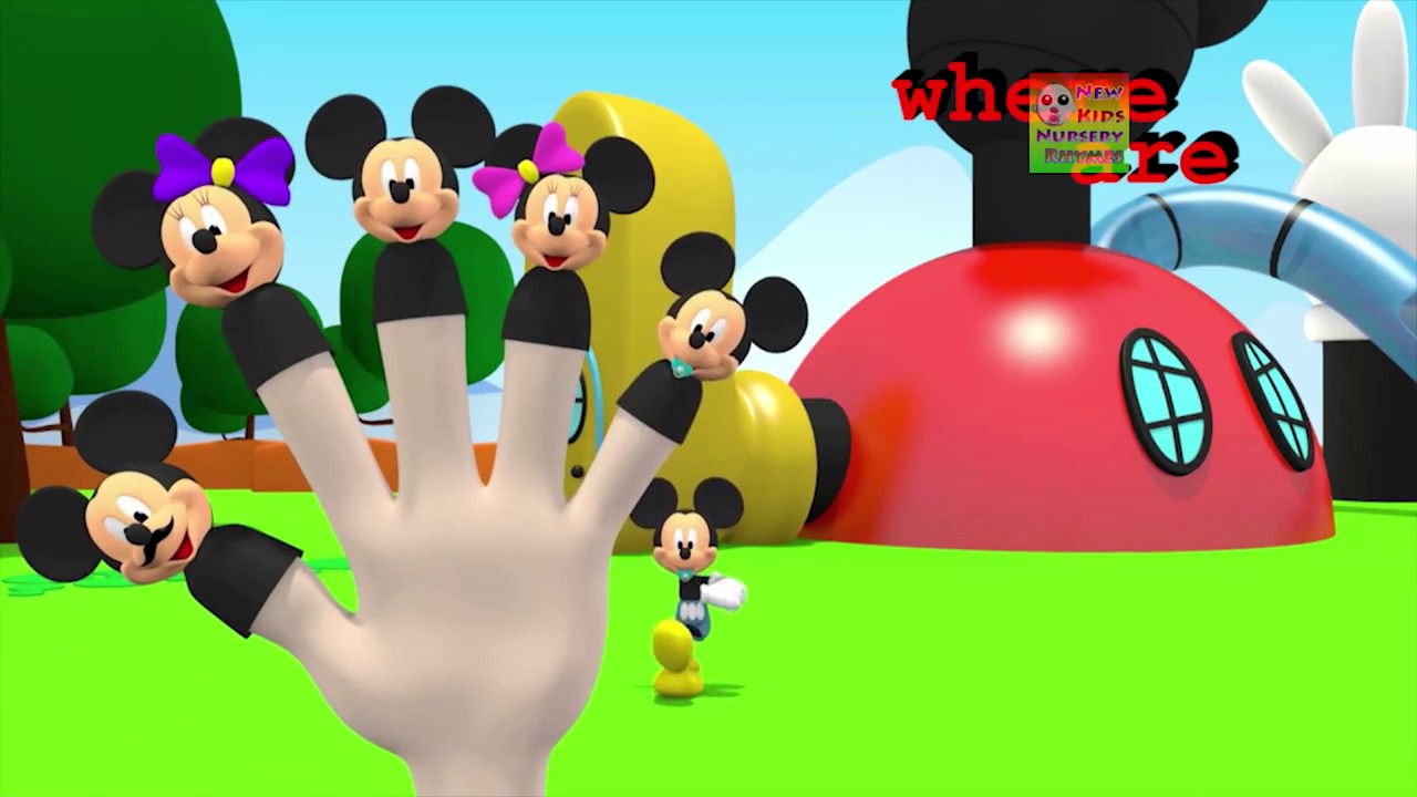 Micki Mouse Finger Family Nursery Rhyme - YouTube