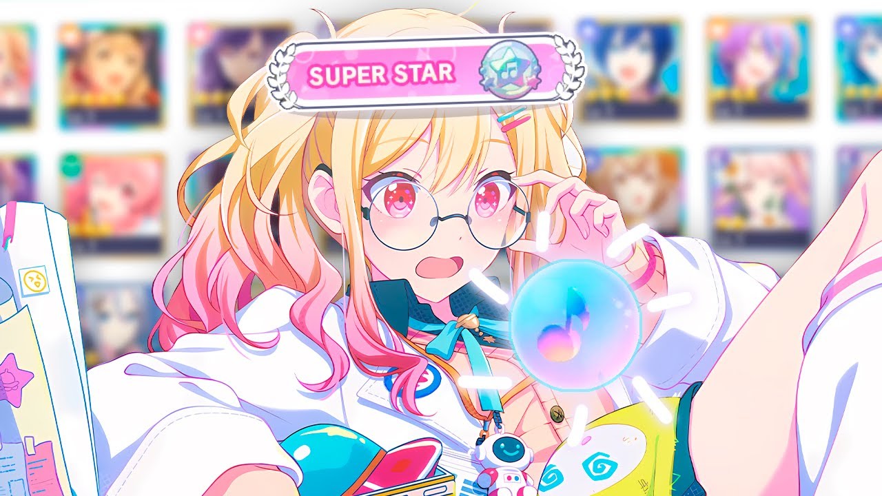 Achieving the best cards to get the SUPERSTAR title on Proseka... maybe ...