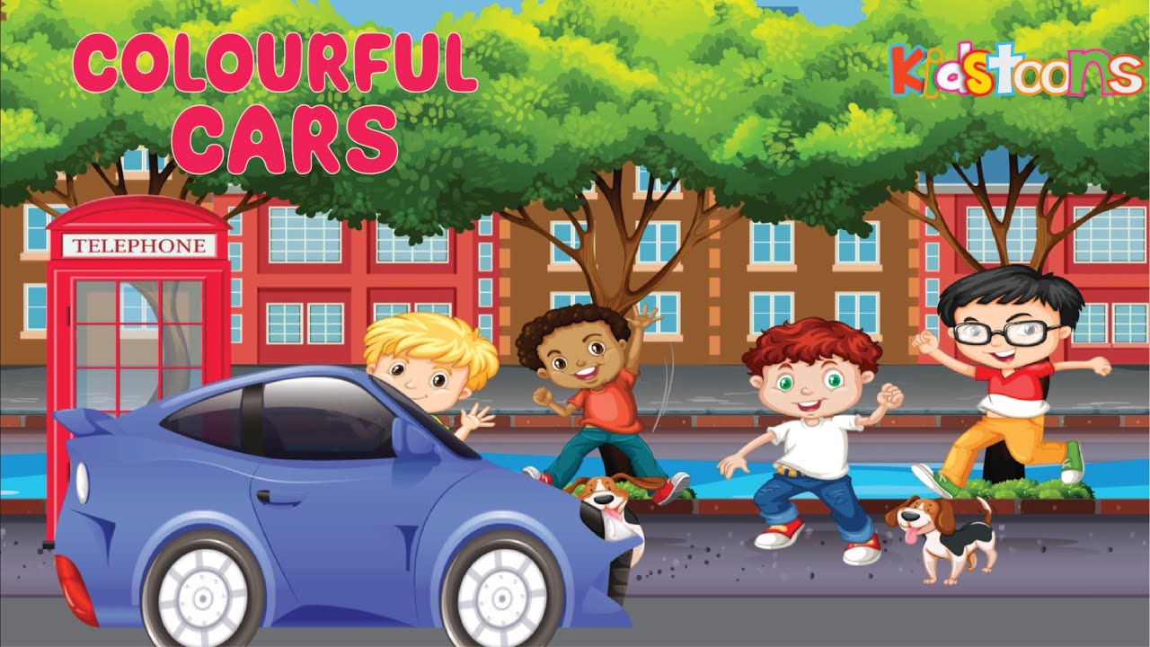 Learn the colors🔵🟡🟣on Cars video for toddlers | Colors for Kids | best ...