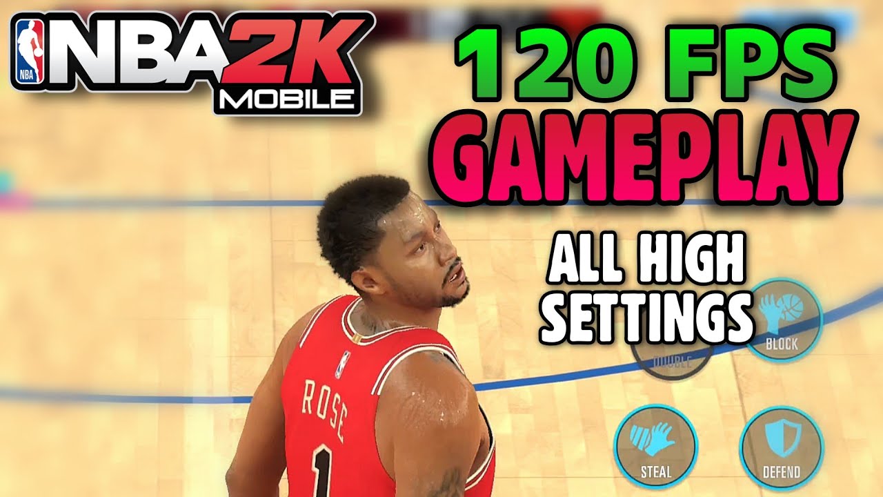 NBA 2K MOBILE 120 FPS GAMEPLAY - YouTube